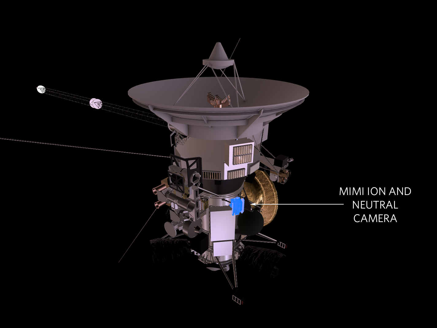 Cassini Spacecraft With Instruments
